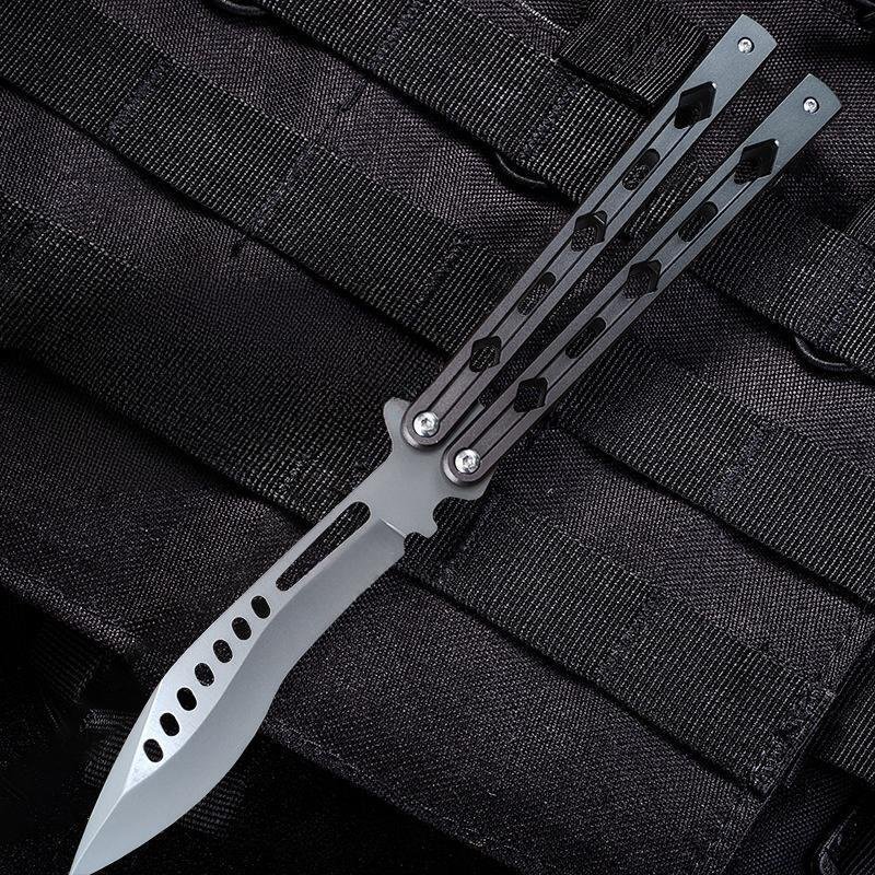 9 Curved Blade Balisong Trainer Knife - Utility knife.ca