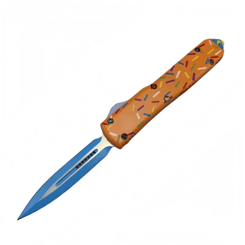 5.5" UTX70 Orange Series Dessert Warrior OTF Knife - Utility knife.ca