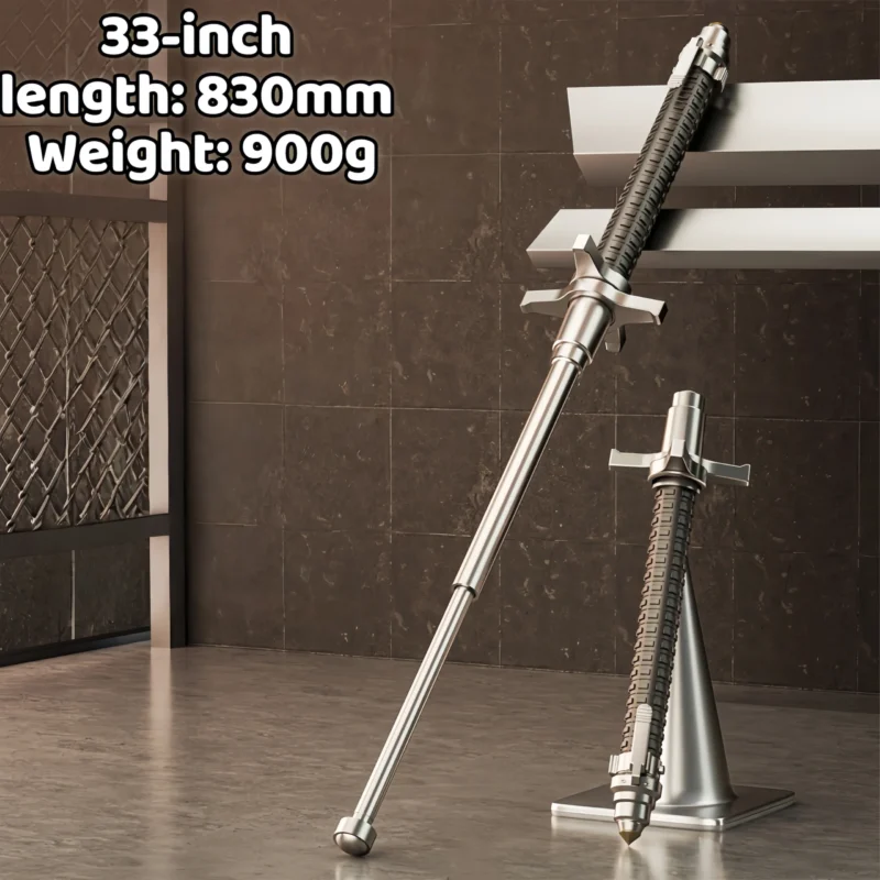 Automatic Spring Telescopic Baton – Solid Three-Section Design ...