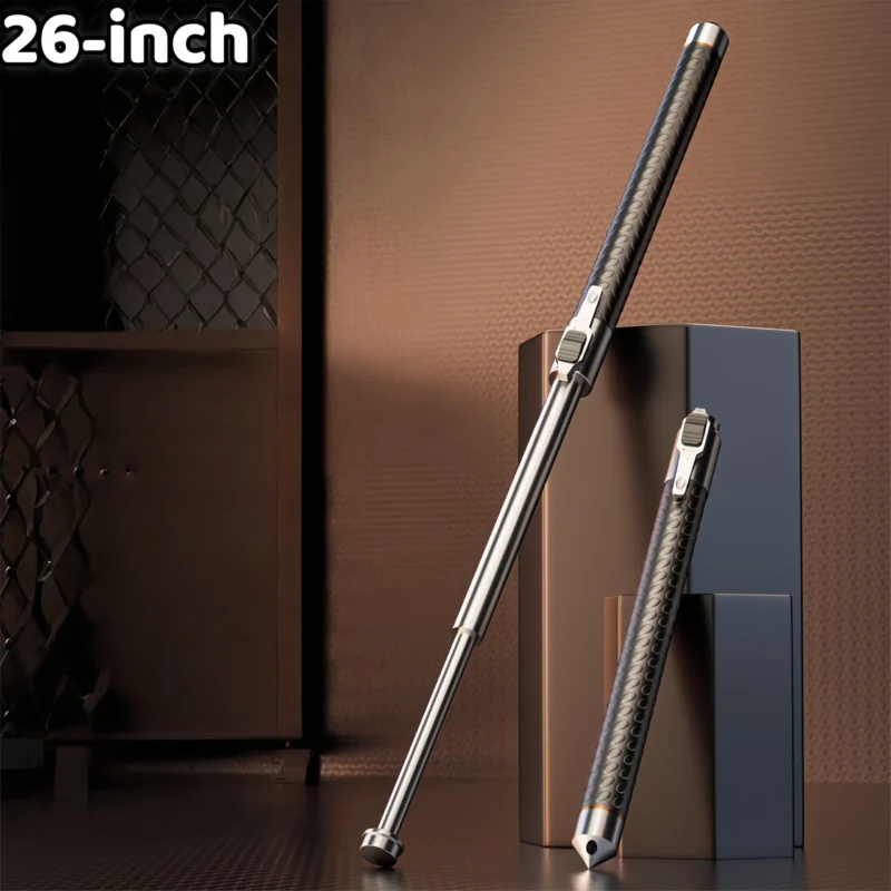 Alloy Steel Automatic Spring Telescopic Baton - Utility knife.ca