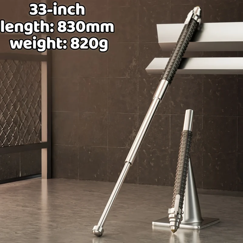 Automatic Spring Telescopic Baton – Solid Three-Section Design ...