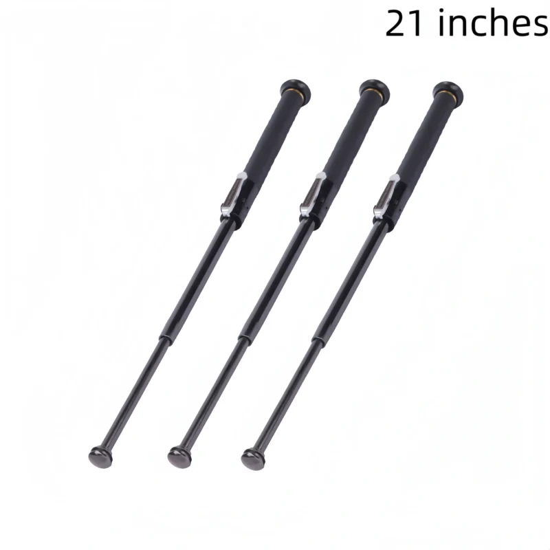 Rubber Handle Telescopic Baton, Three-Section Alloy Steel Stick ...